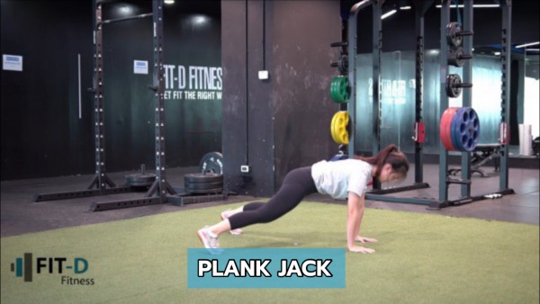 ท่าออกกำลังกาย Plank Jack | วิธีทำท่าออกกำลังกาย Plank Jack - Fit-d.com