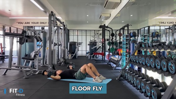 ท่าออกกำลังกาย Floor Fly | วิธีทำท่าออกกำลังกาย Floor Fly - Fit-d.com