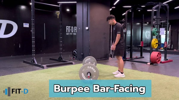 ท่าออกกำลังกาย Burpee Bar-Facing | วิธีทำท่าออกกำลังกาย Burpee Bar ...