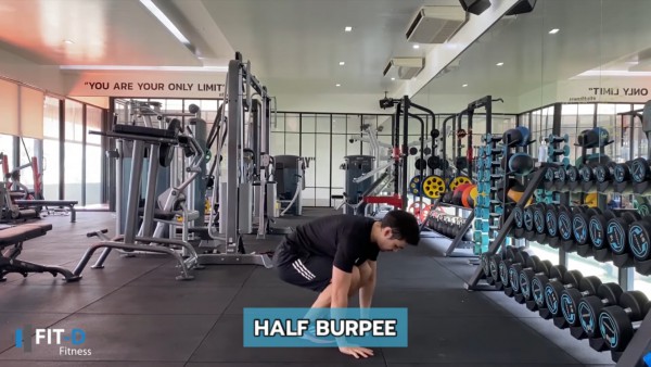 ท่าออกกำลังกาย Half Burpee | วิธีทำท่าออกกำลังกาย Half Burpee - Fit-d.com