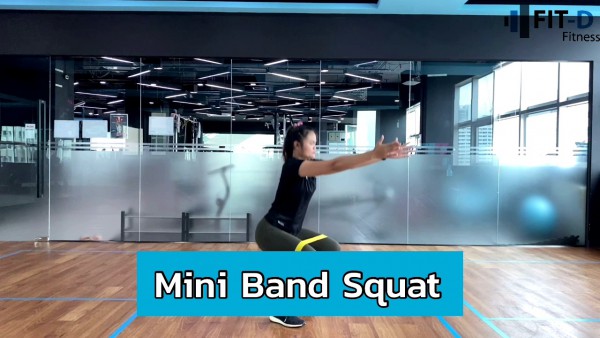 ท่าออกกำลังกาย Mini Band Squat | วิธีทำท่าออกกำลังกาย Mini Band Squat ...