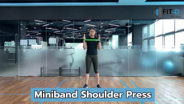 ท่าออกกำลังกาย Mini Band Shoulder Press | วิธีทำท่าออกกำลังกาย Mini ...