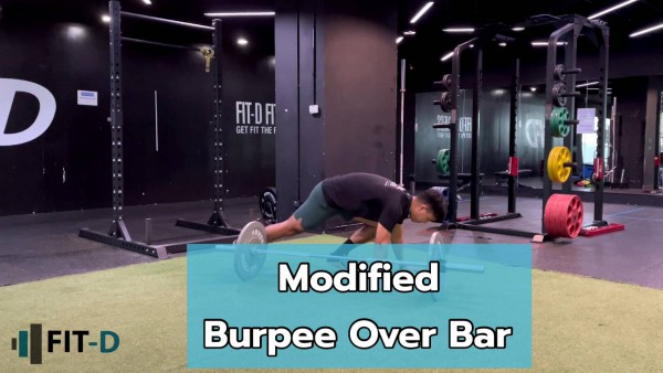 ท่าออกกำลังกาย Modified Burpee Over Bar | วิธีทำท่าออกกำลังกาย Modified ...