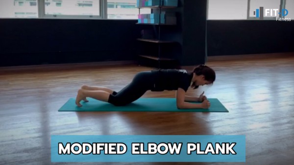 ท่าออกกำลังกาย Modified Elbow Plank | วิธีทำท่าออกกำลังกาย Modified ...