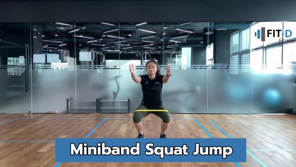 ท่าออกกำลังกาย Mini Band Squat Jump | วิธีทำท่าออกกำลังกาย Mini Band ...