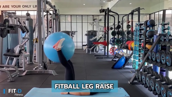 ท่าออกกำลังกาย Fitball Leg Raise | วิธีทำท่าออกกำลังกาย Fitball Leg ...
