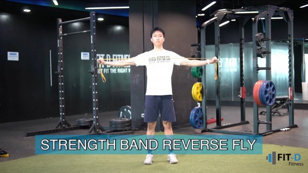 ท่าออกกำลังกาย Strength Band Reverse Fly | วิธีทำท่าออกกำลังกาย ...