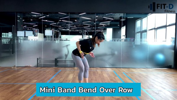 ท่าออกกำลังกาย Mini Band Bent Over Row | วิธีทำท่าออกกำลังกาย Mini Band ...