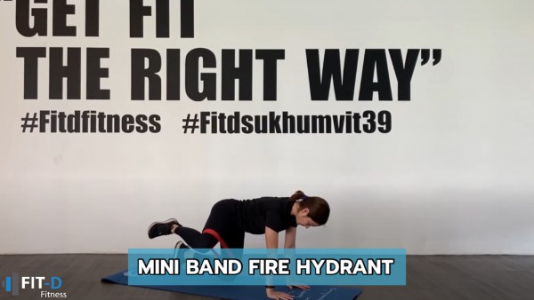 ท่าออกกำลังกาย Mini Band Fire Hydrant | วิธีทำท่าออกกำลังกาย Mini Band ...
