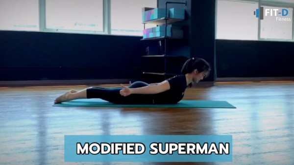 ท่าออกกำลังกาย Modified Superman | วิธีทำท่าออกกำลังกาย Modified ...