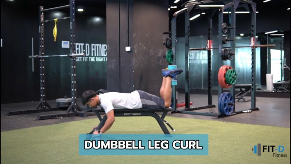 ท่าออกกำลังกาย Dumbbell Leg Curl | วิธีทำท่าออกกำลังกาย Dumbbell Leg ...