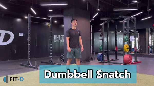 ท่าออกกำลังกาย Dumbbell Snatch | วิธีทำท่าออกกำลังกาย Dumbbell Snatch ...