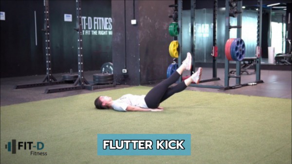ท่าออกกำลังกาย Flutter Kick | วิธีทำท่าออกกำลังกาย Flutter Kick - Fit-d.com