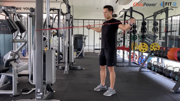 ท่าออกกำลังกาย Standing Tube Reverse Fly | วิธีทำท่าออกกำลังกาย ...