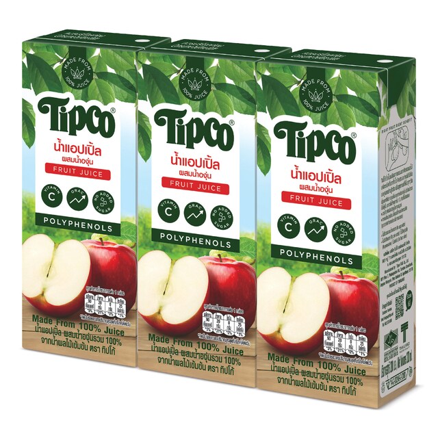 ค้นหาแคลอรี่ น้ำแอปเปิ้ล ทิปโก้-Apple Juice Tipco - Fit-d.com